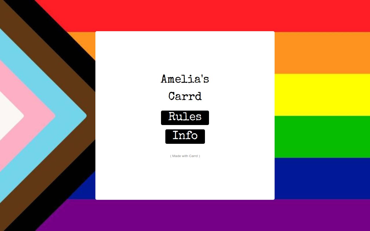 Amelia's Carrd